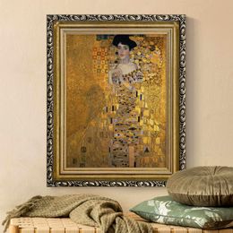 Gerahmtes Leinwandbild Gustav Klimt - Adele Bloch-Bauer I