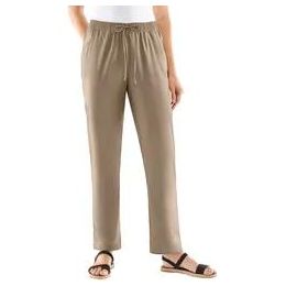 Webhose Classic Basics, Damen, Gr. 38, Normalgr&ouml;&szlig;en, grau (taupe), 52% Polyester, 48% Viskose, unifarben, lang, Hosen