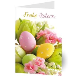 Gru&szlig;karte "Frohe Ostern" Ostereier