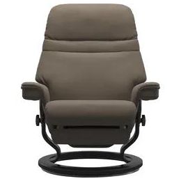 Relaxsessel stressless "Sunrise", braun (mole batick), B:79cm H:103cm T:78cm, Leder BATICK: BATICK ist ein leicht korrigiertes, durchgef&auml;rbtes und genarbtes M&ouml;belleder, bei dem die meisten Unebenheiten und Spuren in der Regel entfernt wurden.;Leder PALOMA: PALOMA ist ein durchgef&auml;rbtes Semianilin-M&ouml;belleder mit nat&uuml;rlicher Narbung.;ROHLEDER Stoff Q2 FARON: Ein fester zuverl&auml;ssiger Boucl&eacute; mit einem