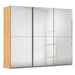 Schwebet&uuml;renschrank Rauch "Kleiderschrank Schrank Garderobe Schlafzimmerschrank SCALE-DUO", braun (asteiche), B:271cm H:223cm T:68cm, Holzwerkstoff, Schr&auml;nke, Schwebet&uuml;renschrank, edle zweigeteilte T&uuml;ren Spiegelfront und 3 Zierleisten MADE IN GERMANY