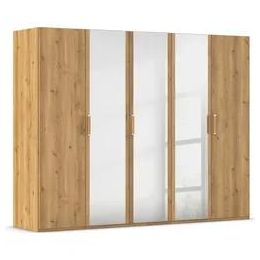 Dreht&uuml;renschrank Rauch "Kleiderschrank Schrank Garderobe Schlafzimmerschrank EVELYN", braun (asteiche), B:251cm H:197cm T:61cm, Holzwerkstoff, Schr&auml;nke, Dreht&uuml;renschrank, in elegantem Stil, viel Stauraum 3 Breiten und 2 H&ouml;hen MADE IN GERMANY