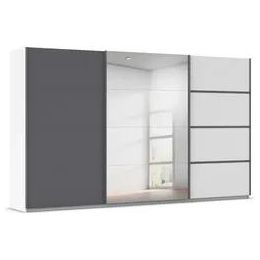 Kleiderschrank Rauch "Schwebet&uuml;renschrank OTTO ́s Choice Garderobe Schrank TOP ANGEBOT Avola", wei&szlig; (alpinwei&szlig;, graumetallic, leisten graumetallic), B:360cm H:210cm T:62cm, Holzwerkstoff, Schr&auml;nke, Kleiderschrank, mit eleganten Zierleisten in Chrom, Schwarz oder Wei&szlig; MADE IN GERMANY