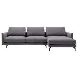 Ecksofa "CR.414, Designecksofa, Polsterecke, L-Form", grau (lichtgrau, schwarzgrau), B:280cm H:91cm T:172cm, CREATION BY ROLF BENZ, Sofas, Ecksofa, wahlweise aus feinstem Rindsleder oder hochwertigem Chenille