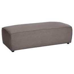 Hocker Home Affaire "NEU: SHERWOOD XXL, Polsterhocker, Cord, Webstoff", beige (taupe), B:130cm H:44cm T:60cm, 100% Polyester, Hocker, Hocker, rechteckig, bequemer Sitzkomfort, 130/60/44 cm, Krokodilverbinder