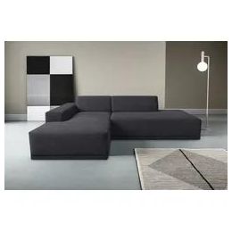 Ecksofa WERK2 "Apollo, hoher Sitzkomfort, aktuelles Design, Breite 264cm, L-Form", anthrazit, B:264cm H:70cm T:188cm, 90% Polyester, 10% Nylon, Sofas, Ecksofa, Puristisches Design mit maximalem Komfort