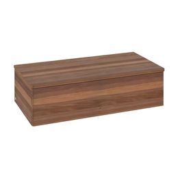 Villeroy & Boch Villeroy und Boch Antao Waschtisch-Unterschrank L40002HM mit Beleuchtung, 1 Auszug, 1000 x 268 x 500 mm, Front ohne Struktur, Warm Walnut / Warm Walnut