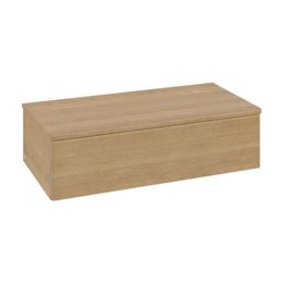Villeroy & Boch Villeroy und Boch Antao Waschtisch-Unterschrank L40001HN mit Beleuchtung, 1 Auszug, 1000 x 268 x 500 mm, Front ohne Struktur, Honey Oak / Honey Oak