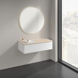 Villeroy & Boch Villeroy und Boch Antao Sideboard K40103MT 100x26,8x50cm, Waschbeckenplattenfarbe botticino, white matt lacquer