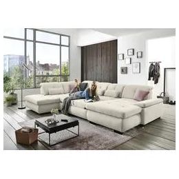 Ecksofa DIE PLANBAR "MP-IN16012 L-Form, mit Kaltschaum-Polsterung", beige (natur), B:371cm H:85cm T:260cm, 85% Polyester;15% Nylon, Sofas, Ecksofa, inkl. Sitztiefenverstellung wahlweise mit weiteren Funktionen