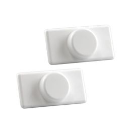 Rollomagnet f&uuml;r Rollo-Unterleiste 2er SET - weiss - VICTORIA M