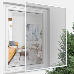 Fliegengitter 100x150 cm in weiss - Fenster Insektenschutzgitter Insektenschutz Spannrahmen | JAROLIFT Profi Line