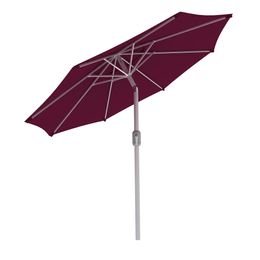 Sonnenschirm 3,5 m bordeaux/rot, rund, Alu-Gestell weiss, Polyester-Bespannung | paramondo interpara