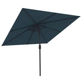 Sonnenschirm / Balkonschirm 3x3m quadratisch / Stofffarbe gr&uuml;n / Gestell anthrazit | paramondo interpara