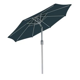 Sonnenschirm 3,5 m gr&uuml;n rund, Aluminium-Gestell weiss, Polyester-Stoff | paramondo interpara