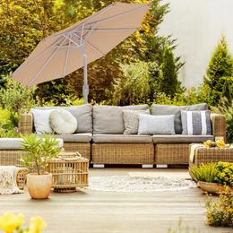 Sonnenschirm Gestell interpara Sonnenschirm (3x3m / quadratisch), silber | paramondo