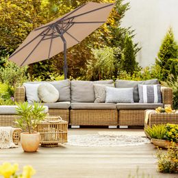 Sonnenschirm Gestell interpara Sonnenschirm (3,5m / rund), anthrazit | paramondo