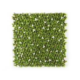 K&uuml;nstliche Pflanzenwand | Blumen, 200x100 cm | JAROLIFT Sichtschutz k&uuml;nstliche Pflanzen, immergr&uuml;n