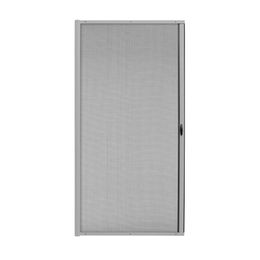 Fliegengittert&uuml;r / 3-in-1 T&uuml;rrollo Zanzara | Rahmen: Aluminium | 140 x 240 cm, silber | JAROLIFT Insektenschutz