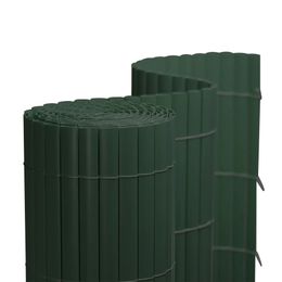 PVC Sichtschutzmatte | 120x700 cm (2-teilig), gr&uuml;n | JAROLIFT Sichtschutz / Sichtschutzzaun aus Kunststoff f&uuml;r Balkon, Garten, Terrasse