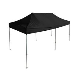 Eventzelt 6 x 3m schwarz - paramondo PRO 30 Faltpavillon, Vollaluminium, wasserdicht