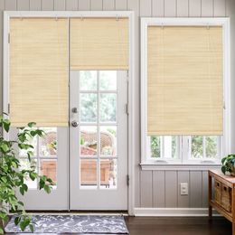 Bambusrollo 40x130cm in natur - Fenster Sichtschutz Bambus Rollos | VICTORIA M