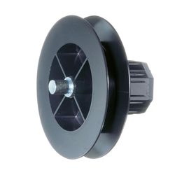 Gurtscheibe 140mm mit Walzenkapsel SW40 kurz - au&szlig;enl. Achsstift (132003) | JAROLIFT