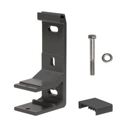 Wandhalterung f&uuml;r Halbkassettenmarkise Facido 1000 | grau aluminium | paramondo