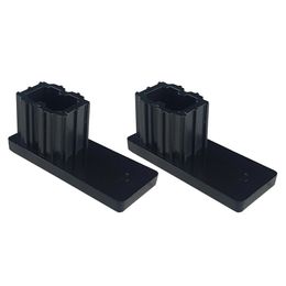 Verschlusskappe f&uuml;r Rollladen-F&uuml;hrungsschienen PP 53 (53 x 22 mm) | 2er Set, schwarz | JAROLIFT