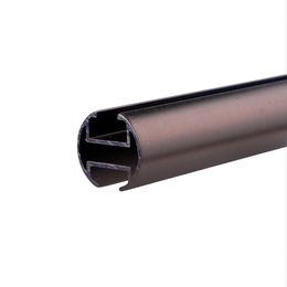 Gardinenstange mit Innenlauf | 19 mm, 200 cm L&auml;nge, rot-bronze geb&uuml;rstet