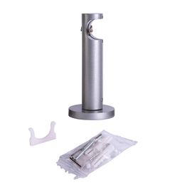 Wandhalter f&uuml;r Gardinenstange / Gardinenstange mit Innenlauf | 19 mm, silber, 1-l&auml;ufig