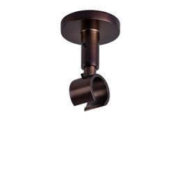 Deckenhalter f&uuml;r Gardinenstange mit Innenlauf | 19 mm, rot-bronze geb&uuml;rstet, 1-l&auml;ufig