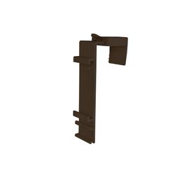 Klemmhalter f&uuml;r Klemmfix Doppelrollo | 15 - 23 mm Fensterfl&uuml;gel | 1 St&uuml;ck, braun | VICTORIA M