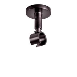 Deckenhalter f&uuml;r Gardinenstange mit Innenlauf | 19 mm, anthrazit geb&uuml;rstet, 1-l&auml;ufig