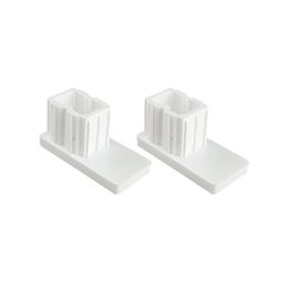 Verschlusskappe f&uuml;r Rollladen-F&uuml;hrungsschienen PP 45 (45 x 22 mm) | 2er Set, wei&szlig; | JAROLIFT