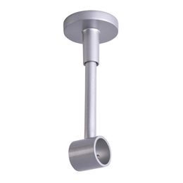 Deckenhalter f&uuml;r Gardinenstange | 19 mm, silber, 1-l&auml;ufig
