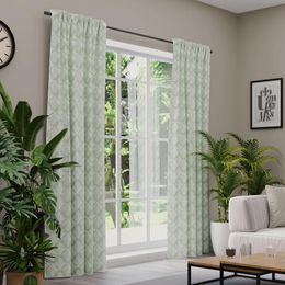 VICTORIA M Premium Line Gardinen und Vorh&auml;nge | Shiny Palace, blickdicht, mint