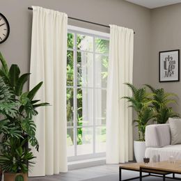 VICTORIA M Premium Line Gardinen und Vorh&auml;nge | Eco Structure, blickdicht, wei&szlig;