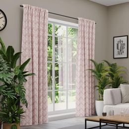 VICTORIA M Premium Line Gardinen und Vorh&auml;nge | Shiny Palace, blickdicht, rosa