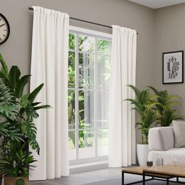VICTORIA M Premium Line Gardinen und Vorh&auml;nge | Boho, blickdicht, creme