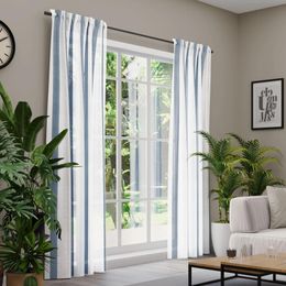 VICTORIA M Premium Line Gardinen und Vorh&auml;nge | Noble, halbtransparent, blau