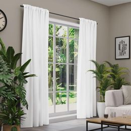 VICTORIA M Premium Line Gardinen und Vorh&auml;nge | Linen, blickdicht, wei&szlig;