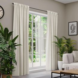 VICTORIA M Premium Line Gardinen und Vorh&auml;nge | Cosy, blickdicht, taupe