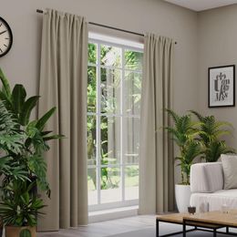 VICTORIA M Premium Line Gardinen und Vorh&auml;nge | Even, blickdicht, beige