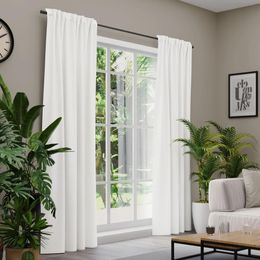VICTORIA M Premium Line Gardinen und Vorh&auml;nge | Boho, blickdicht, wei&szlig;