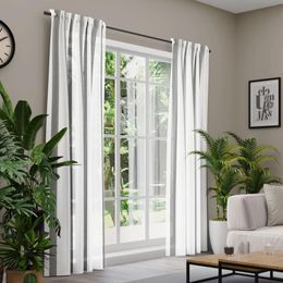 VICTORIA M Premium Line Gardinen und Vorh&auml;nge | Noble, halbtransparent, grau