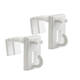 Klemmhalter Easyfit Bambus 2er SET - weiss - VICTORIA M
