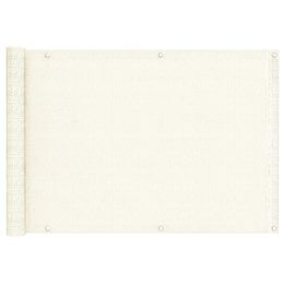 Balkonbespannung | atmungsaktiv / HDPE, 300x75 cm, elfenbein | JAROLIFT Balkon Sichtschutz / Balkonumrandung