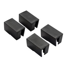 JAROLIFT Insektenschutzrahmen Schiebfix/Easy Slide Ersatzplastikkappen (4er Set) in schwarz