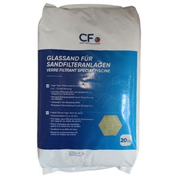 Glassand f&uuml;r Sandfilteranlage 0,4 - 1 mm 20 kg